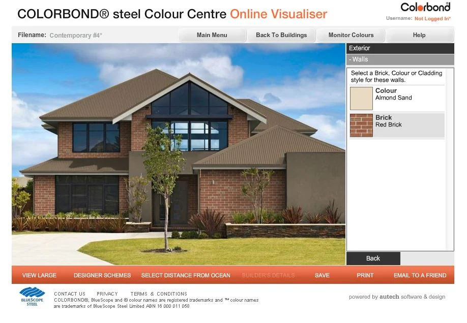 Online Visualiser: Colorbond Colour Selector — Autech
