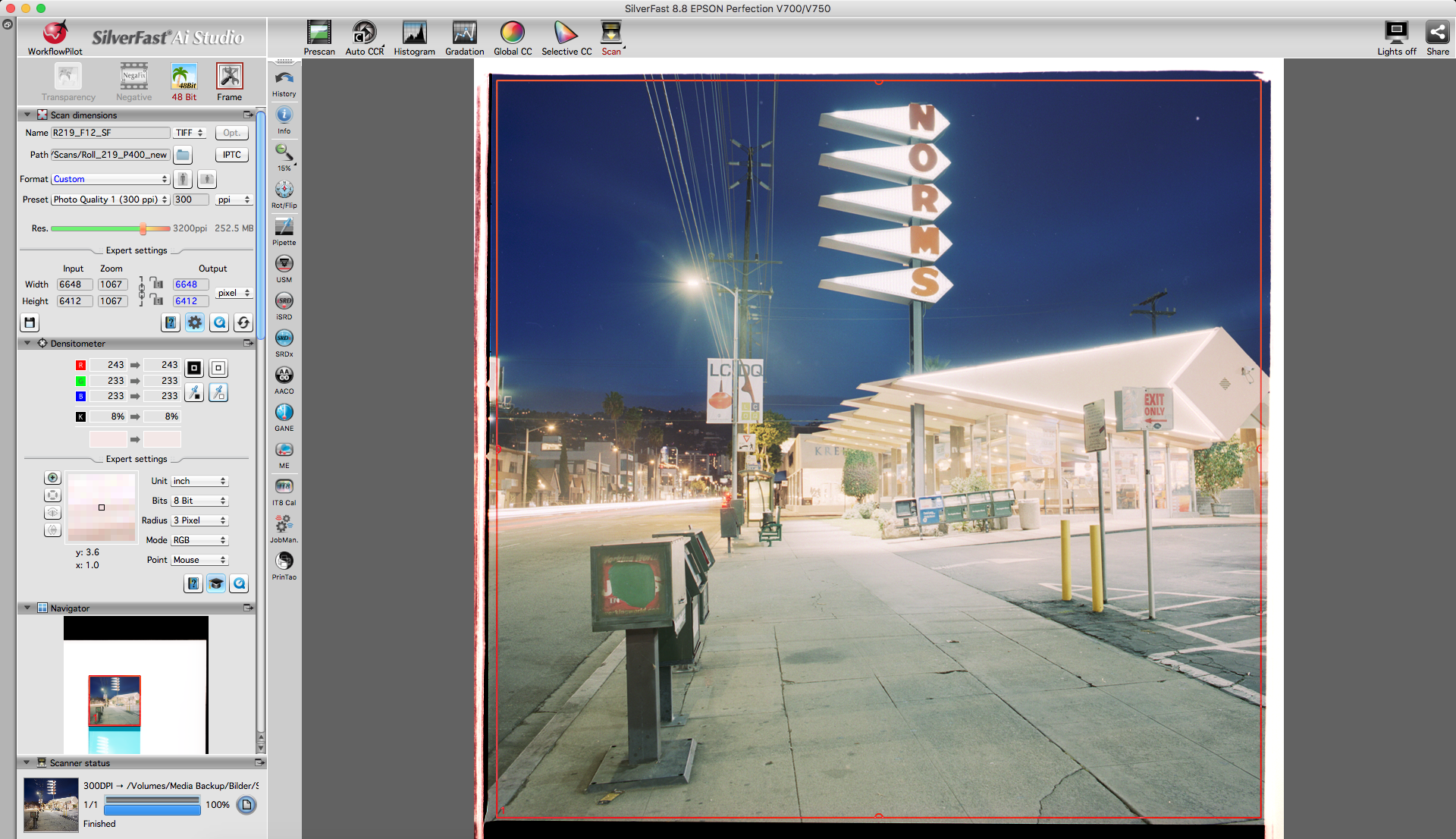 Scanning "NORMS - West Hollywood" — Sebastian Schlueter