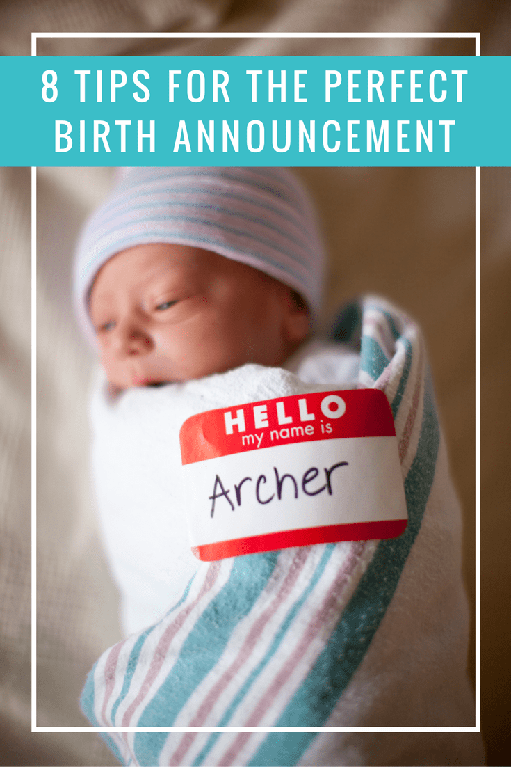 8 Must-Know Tips For The Perfect Birth Announcement | Shortcake Albums