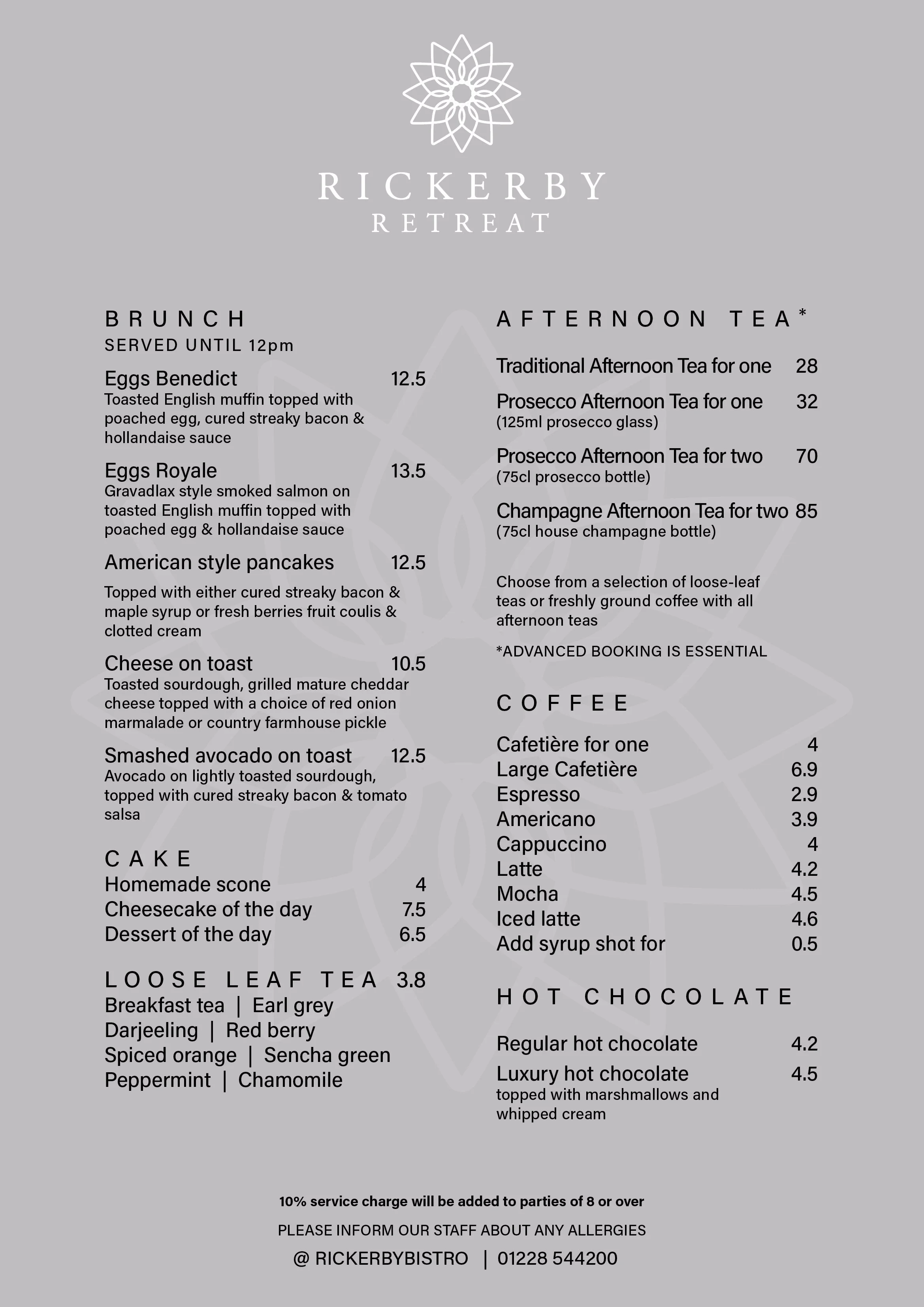 Bistro at Rickerby Retreat Spa & Bistro — Rickerby Retreat Spa & Bistro