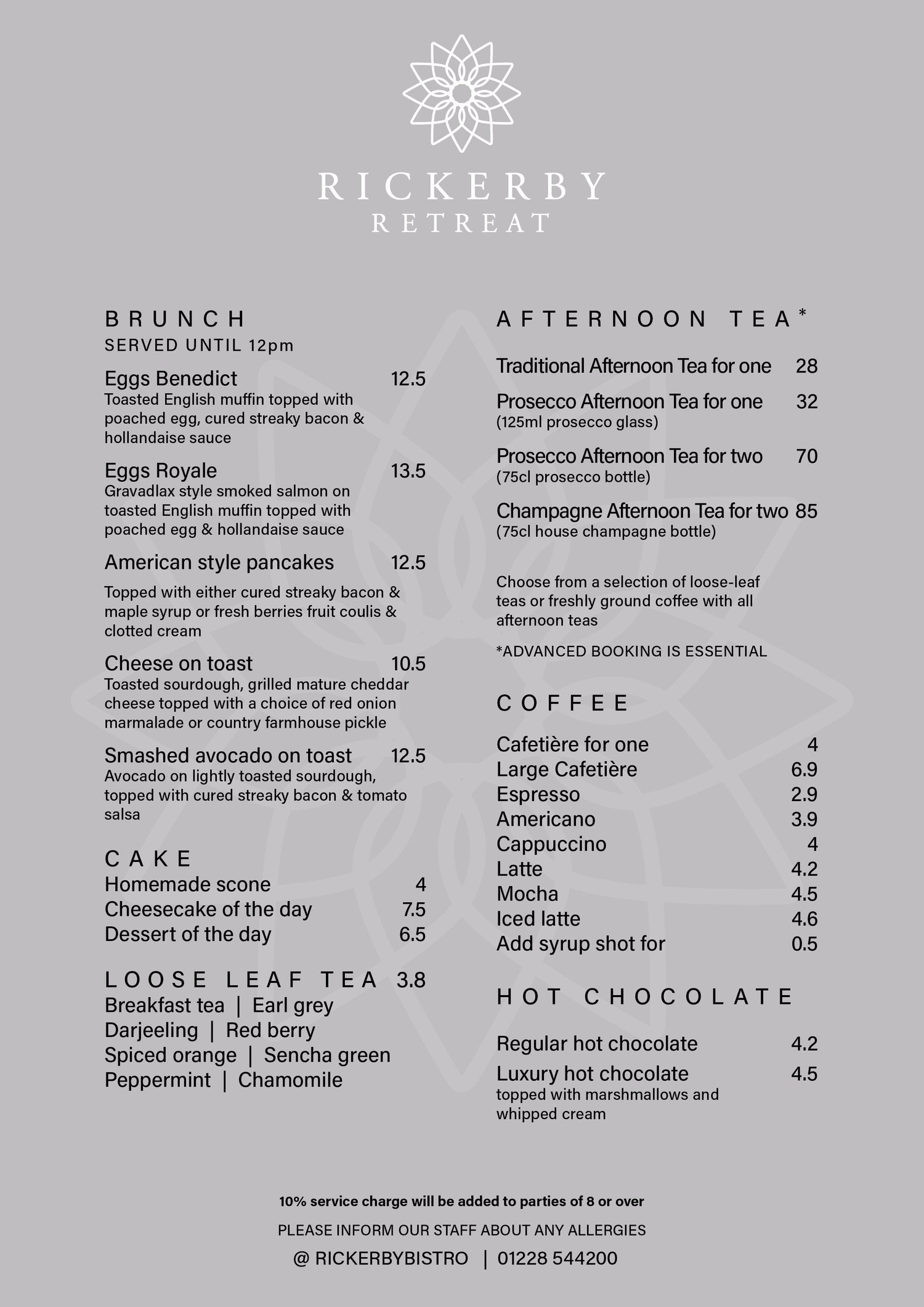 Bistro at Rickerby Retreat Spa & Bistro — Rickerby Retreat Spa & Bistro