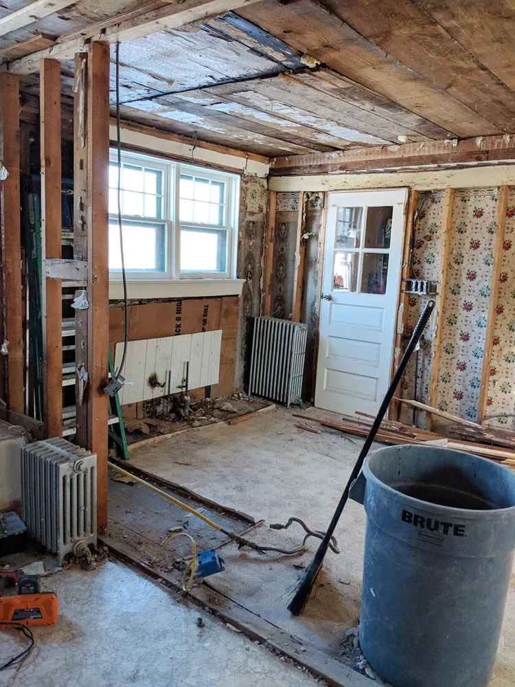 Kitchen and Bath renovation "Befores and Afters" 1850's farmhouse ...