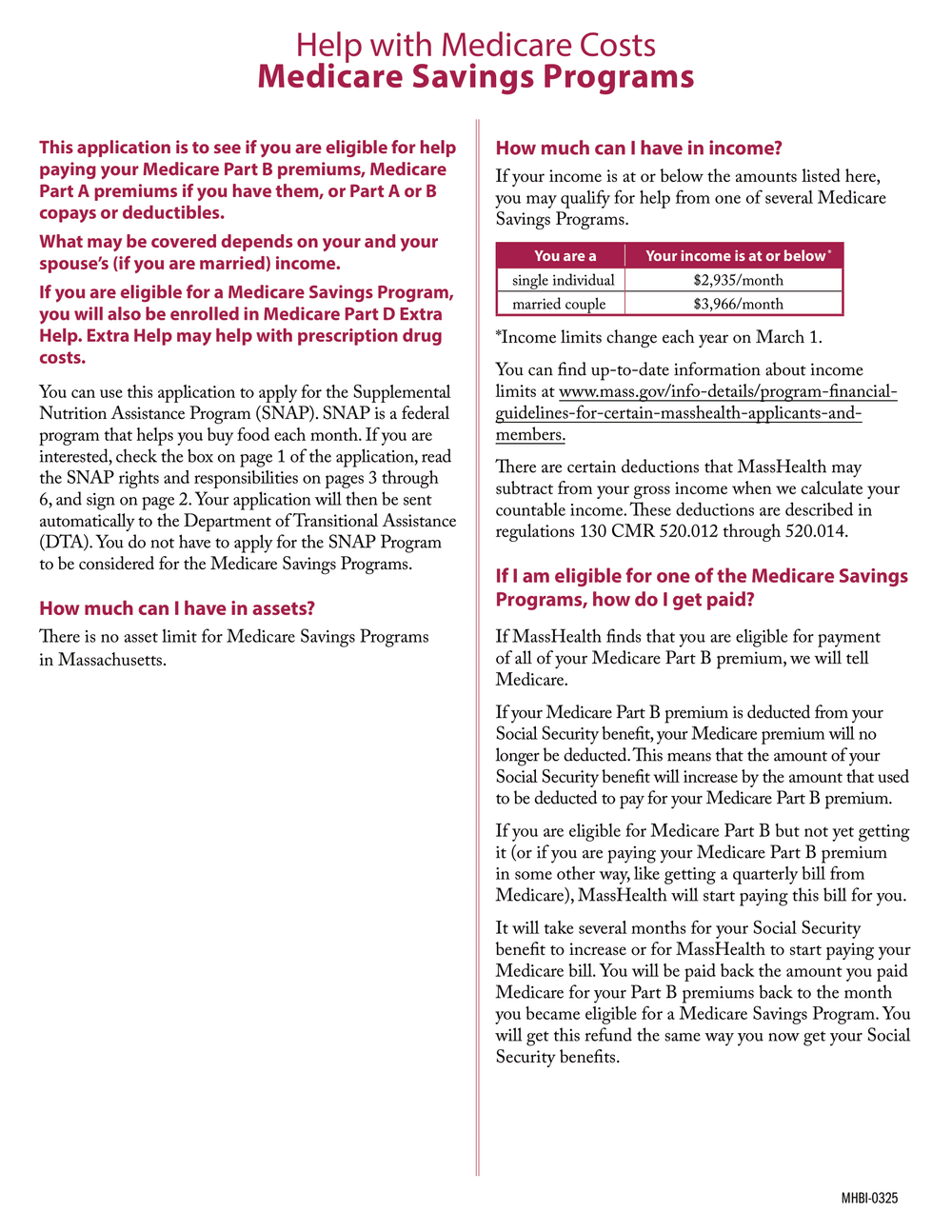 Medicare Savings Program Resources — Mass Senior Action Council