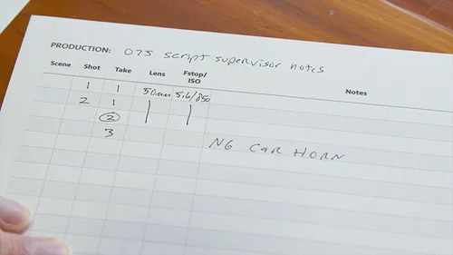 Script Continuity Sheet and Other Important Film Production Notes ...