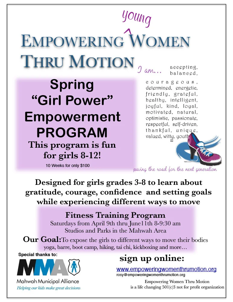 "Girl Power" Empowerment Program — Mahwah Municipal Alliance (MMA) of NJ