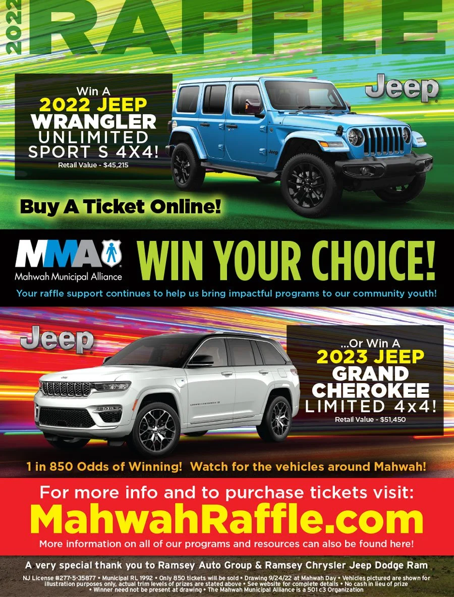 Vehicle Raffle — Mahwah Municipal Alliance