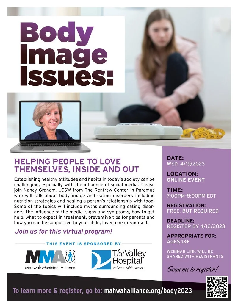 Body Image Issues Virtual Presentation — Mahwah Municipal Alliance (MMA ...