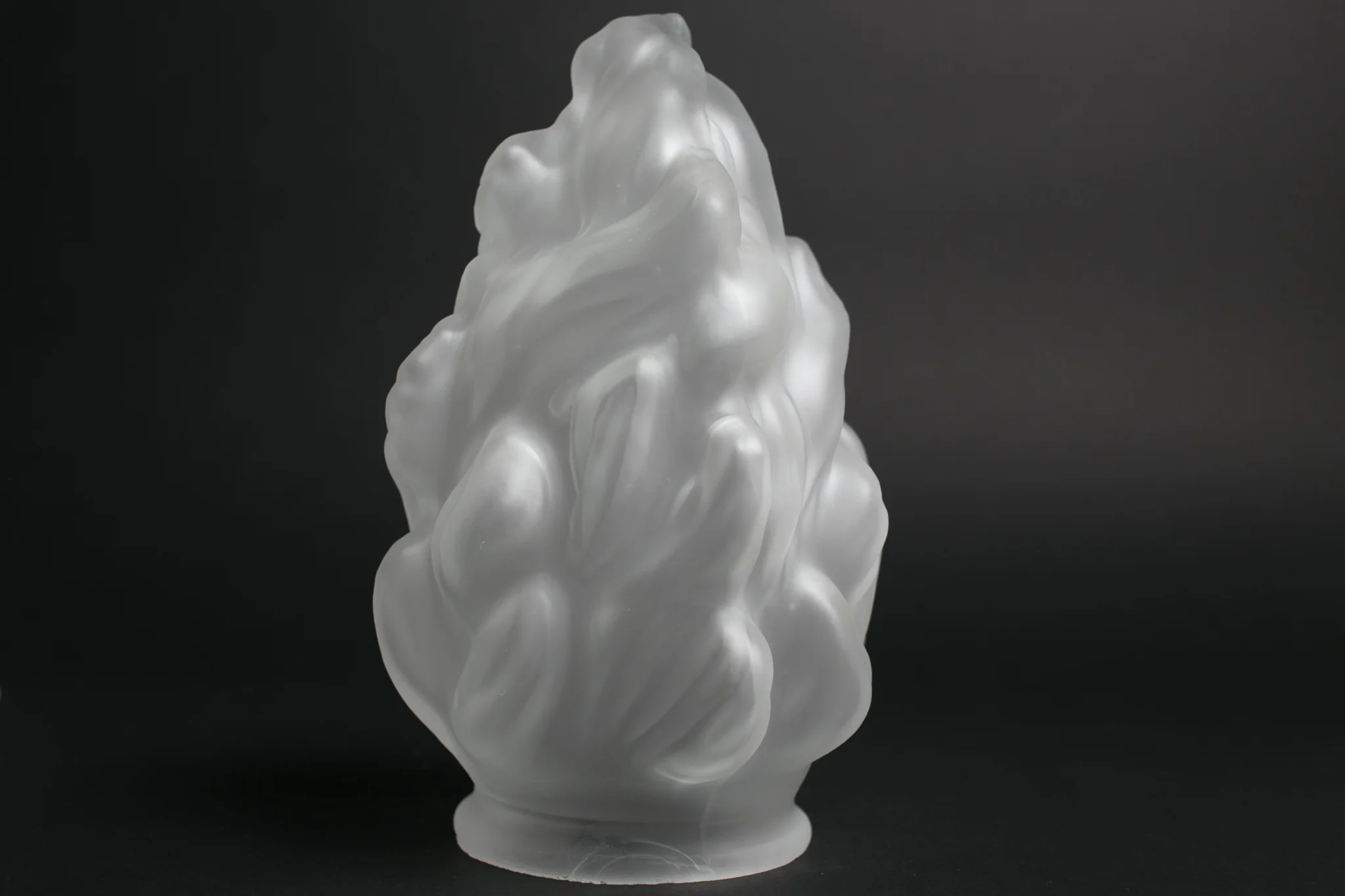 glass flame shade torch globe — Yankee Barn Lighting