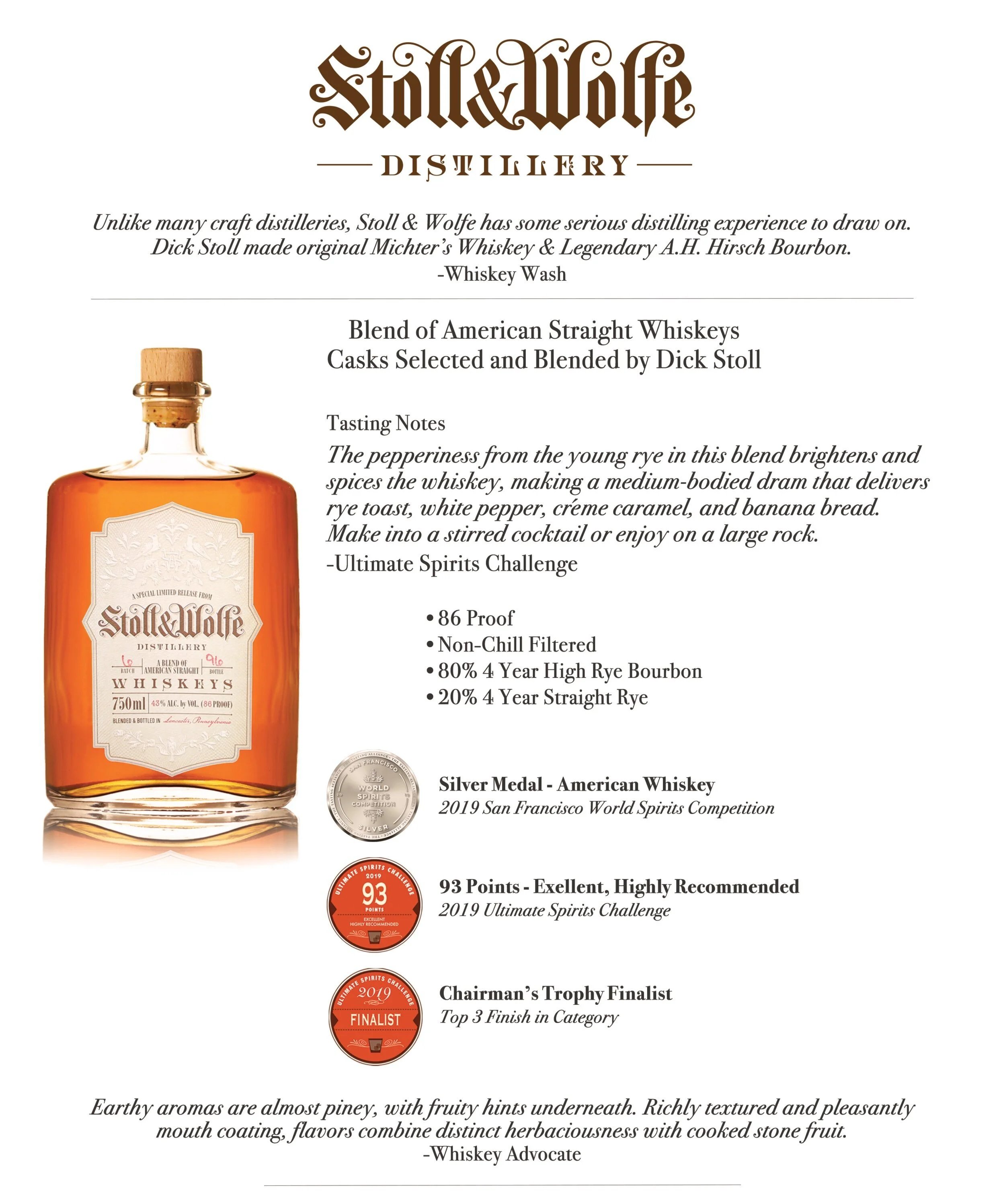 Whiskey | Pennsylvania Rye and Bourbon Whiskey