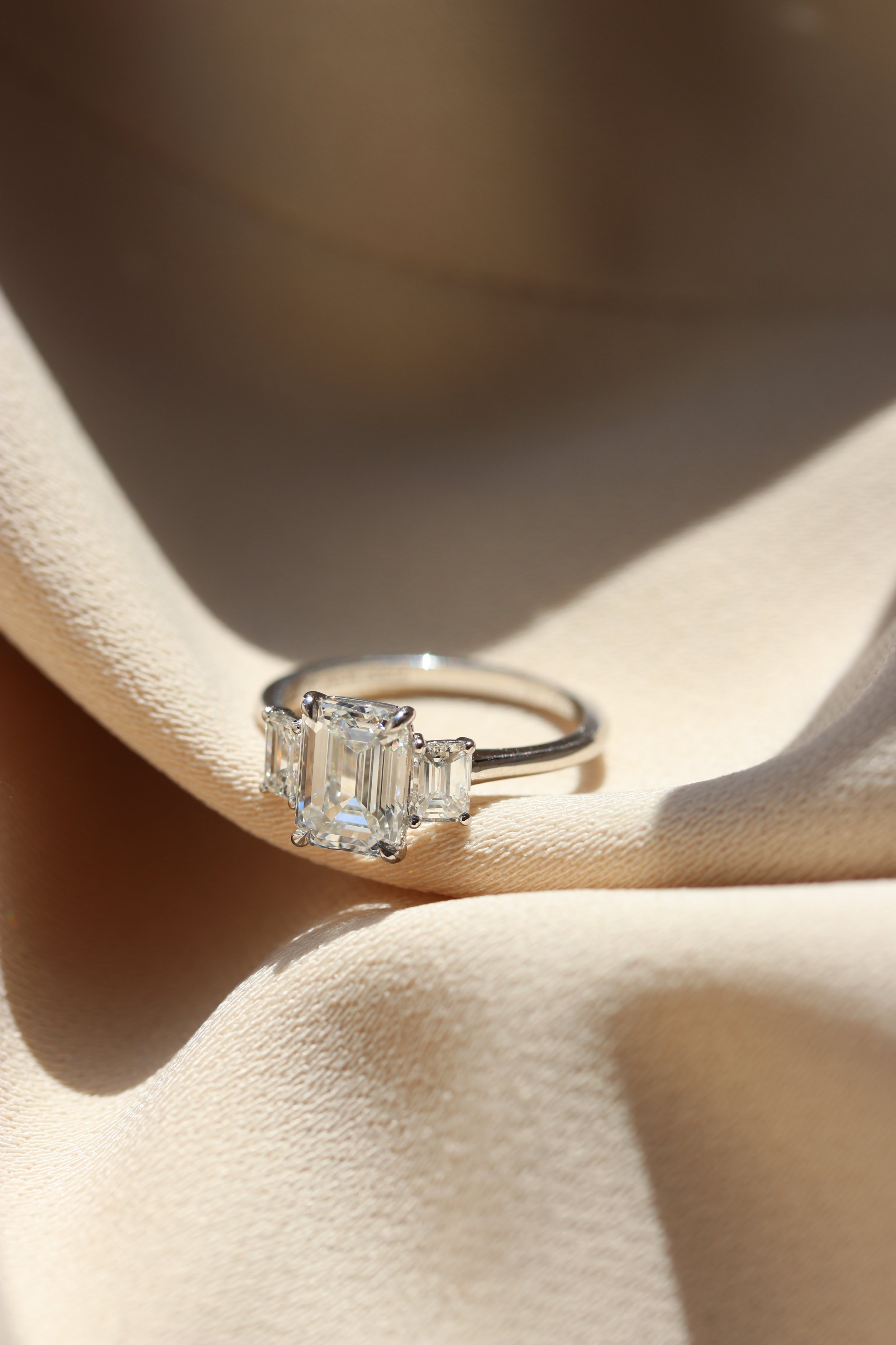 The Three Stone Ring — Susie Saltzman | Luxury Engagement Rings ...