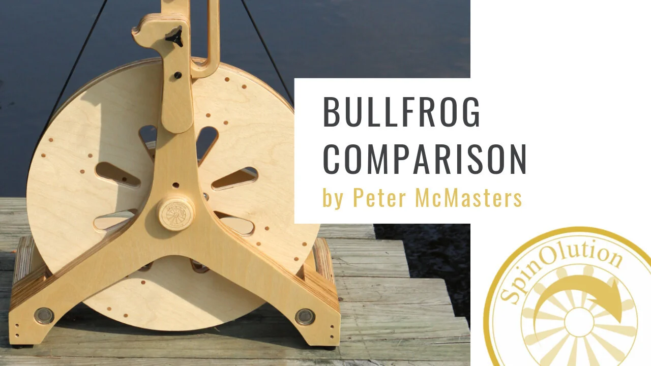 SpinOlution Spinning Wheels: Bullfrog Portable Bulky Art Yarn Spinning ...