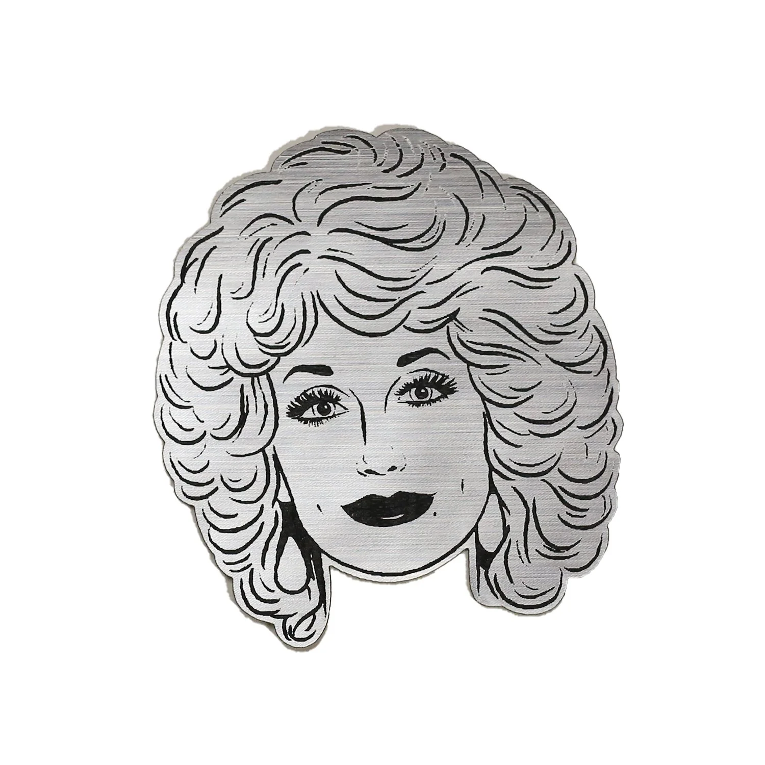 Dolly Parton Sticker by Cergio Brown — practical art