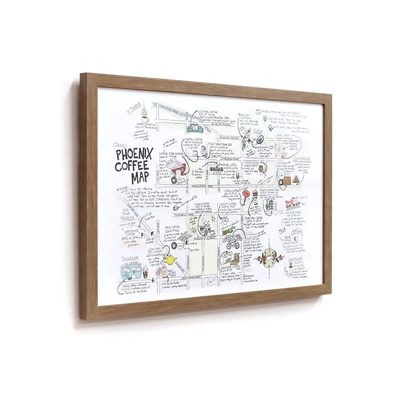 Phoenix Coffee Map by Jen Urso — practical art