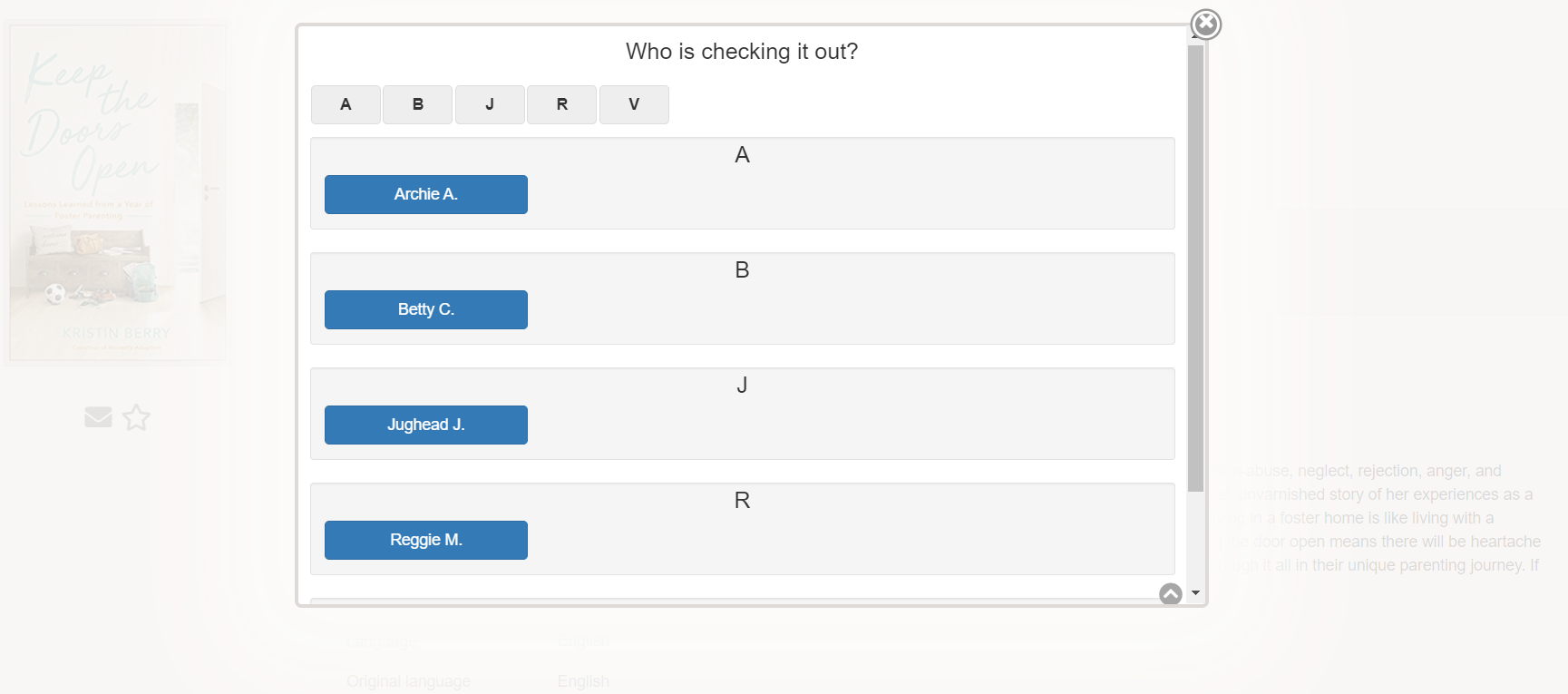 Barrington Library Patron Form — BeFree Community Church