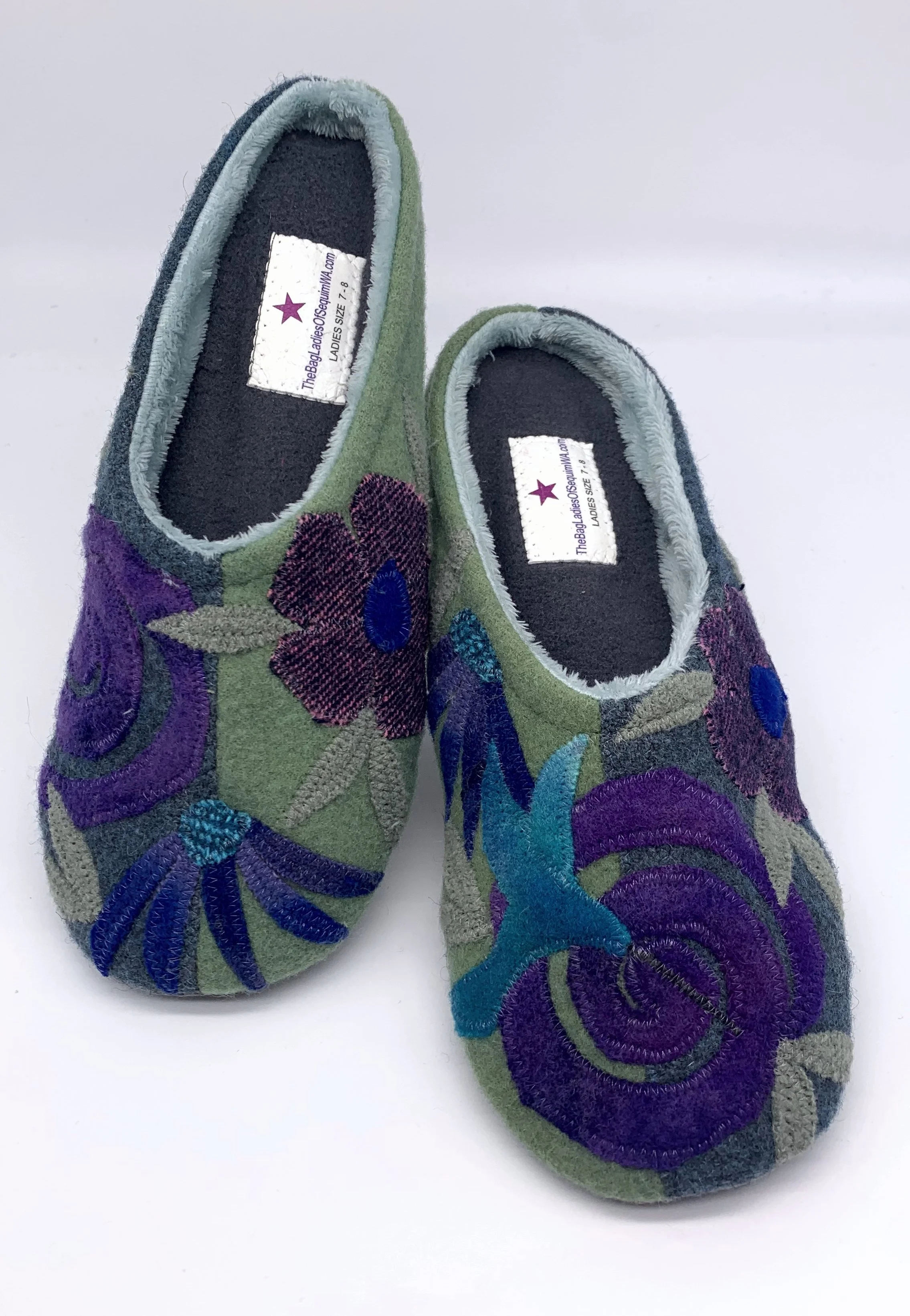 LADIES SLIPPERS 7-8 — The Bag Ladies of Sequim, WA