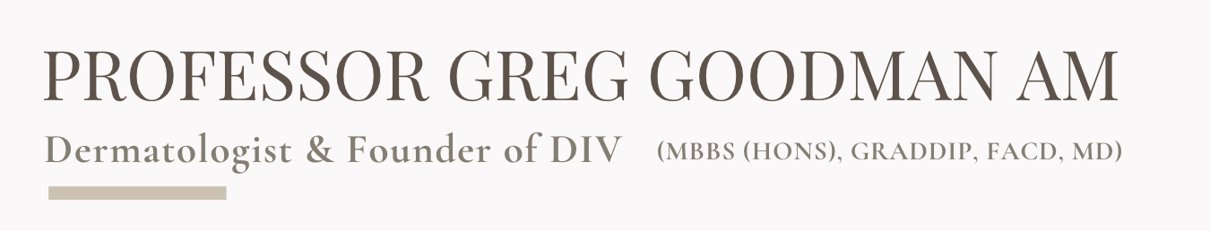 Professor Greg Goodman AM Dermatology Institute of Victoria Melbourne ...