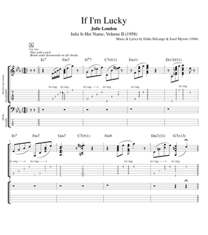 Lucky Guitar Chord
