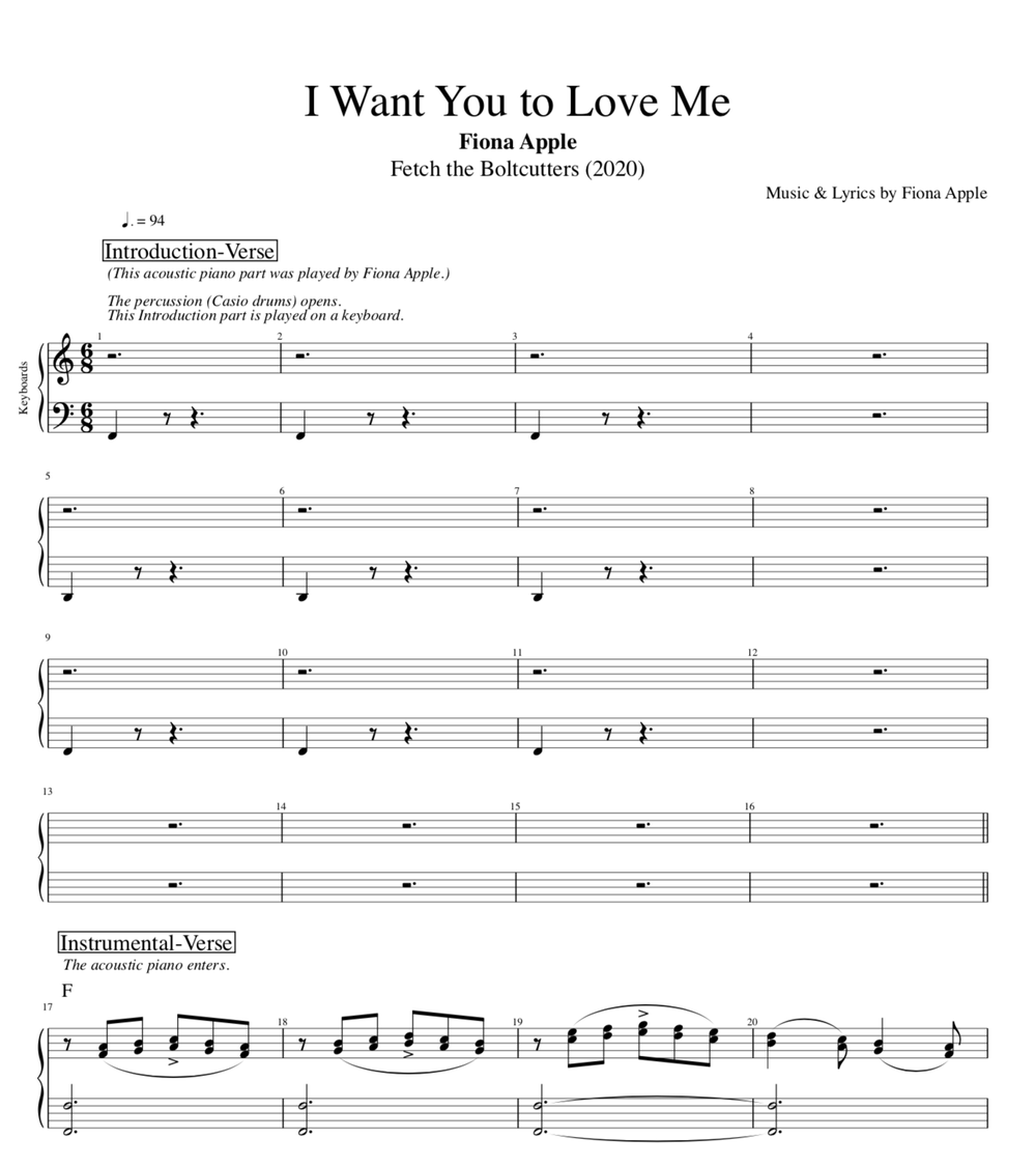 I Want You To Want Me Lyrics