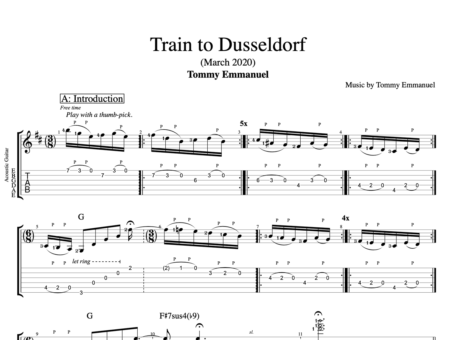 Train Guitar Chords