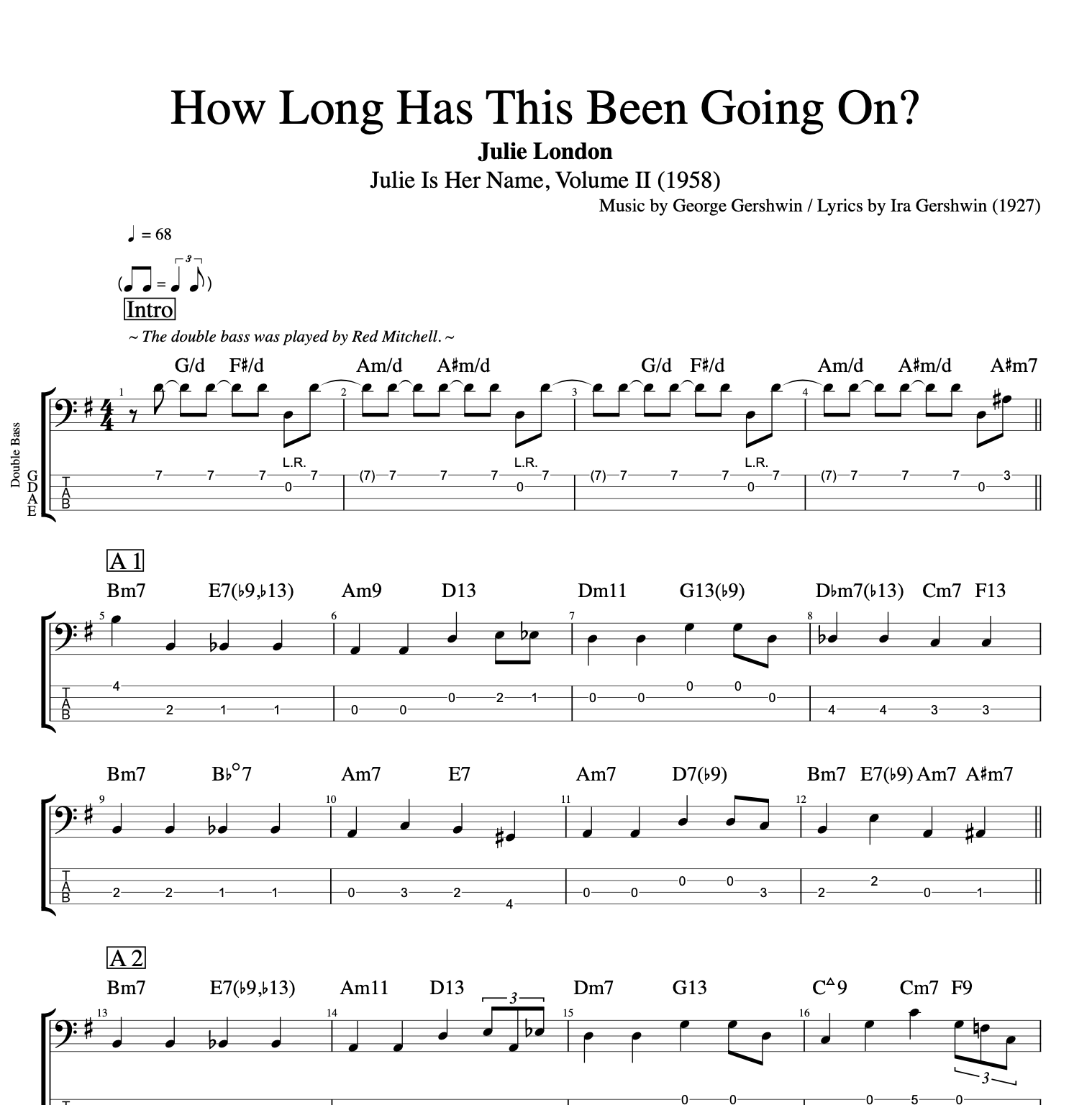 How Long Has This Been Going On Julie London Guitar Bass How Long Has This Been Going On Julie London Guitar Bass