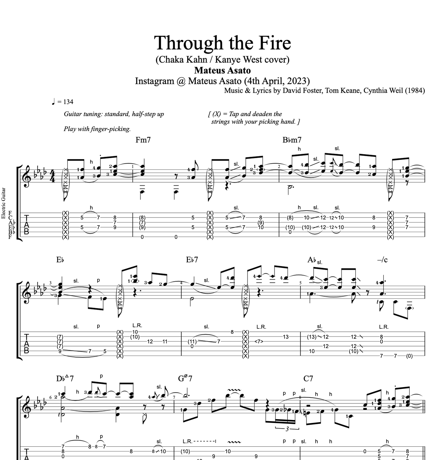 Light The Fire Guitar Chords