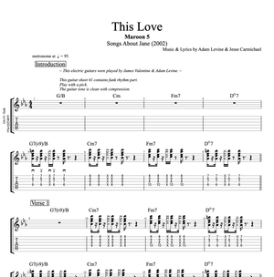 This Love Maroon 5 Lyrics