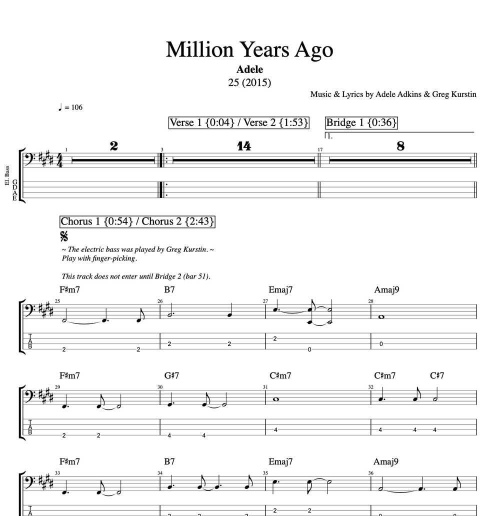 Adele Guitar Chords