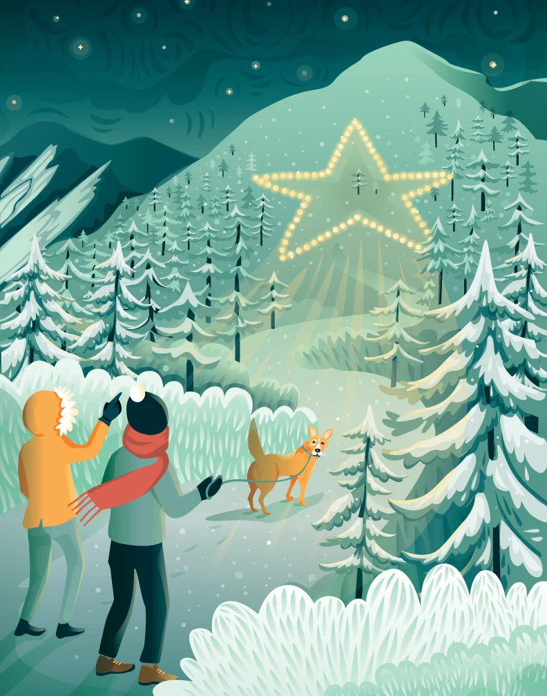 Boulder Star Print (Signed, Limited run of 25) — Lenz Illustration & Design