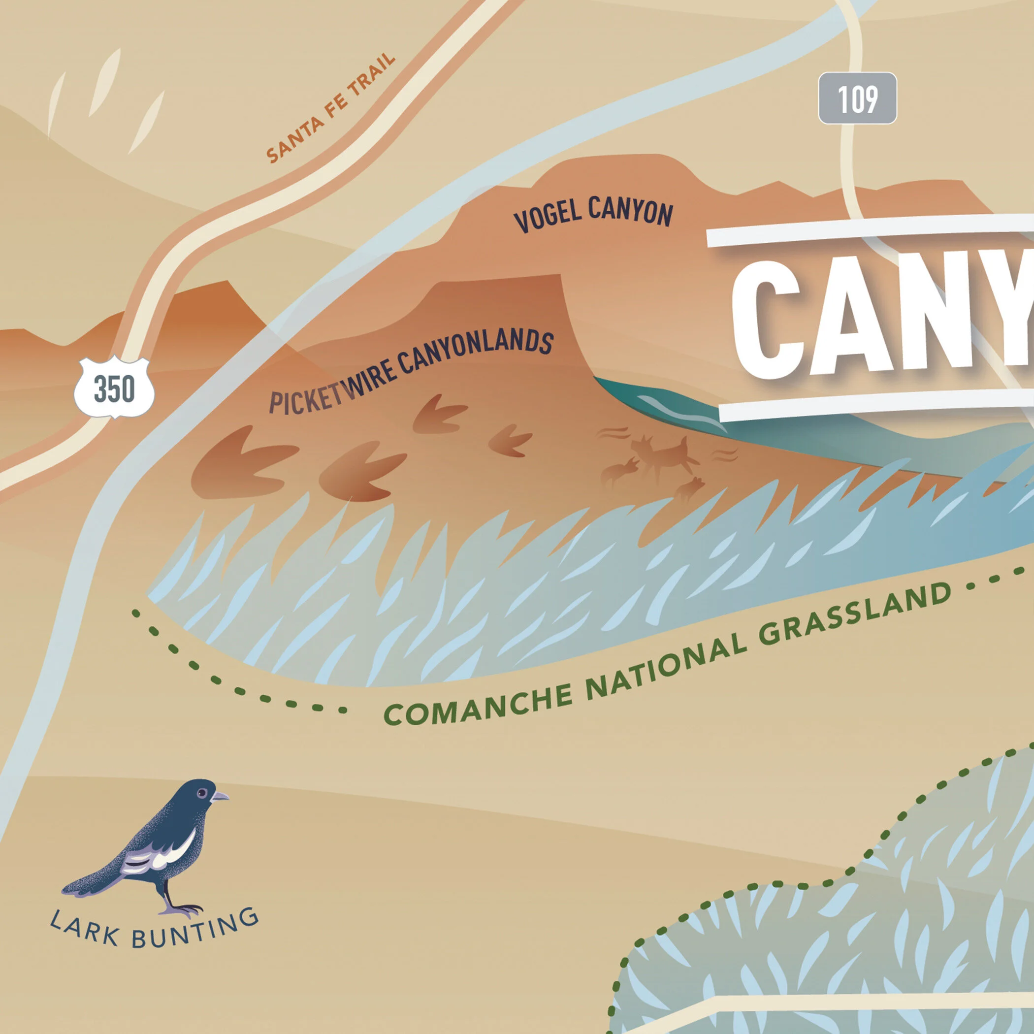 Colorado Welcome Center Map — Lenz Illustration & Design