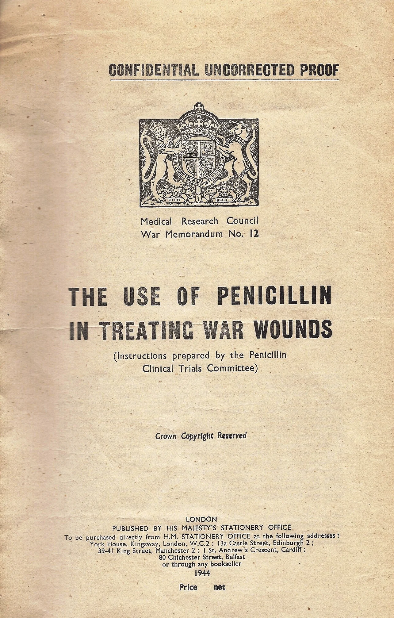 Penicillin Pamphlet — Worcester Medical Museums