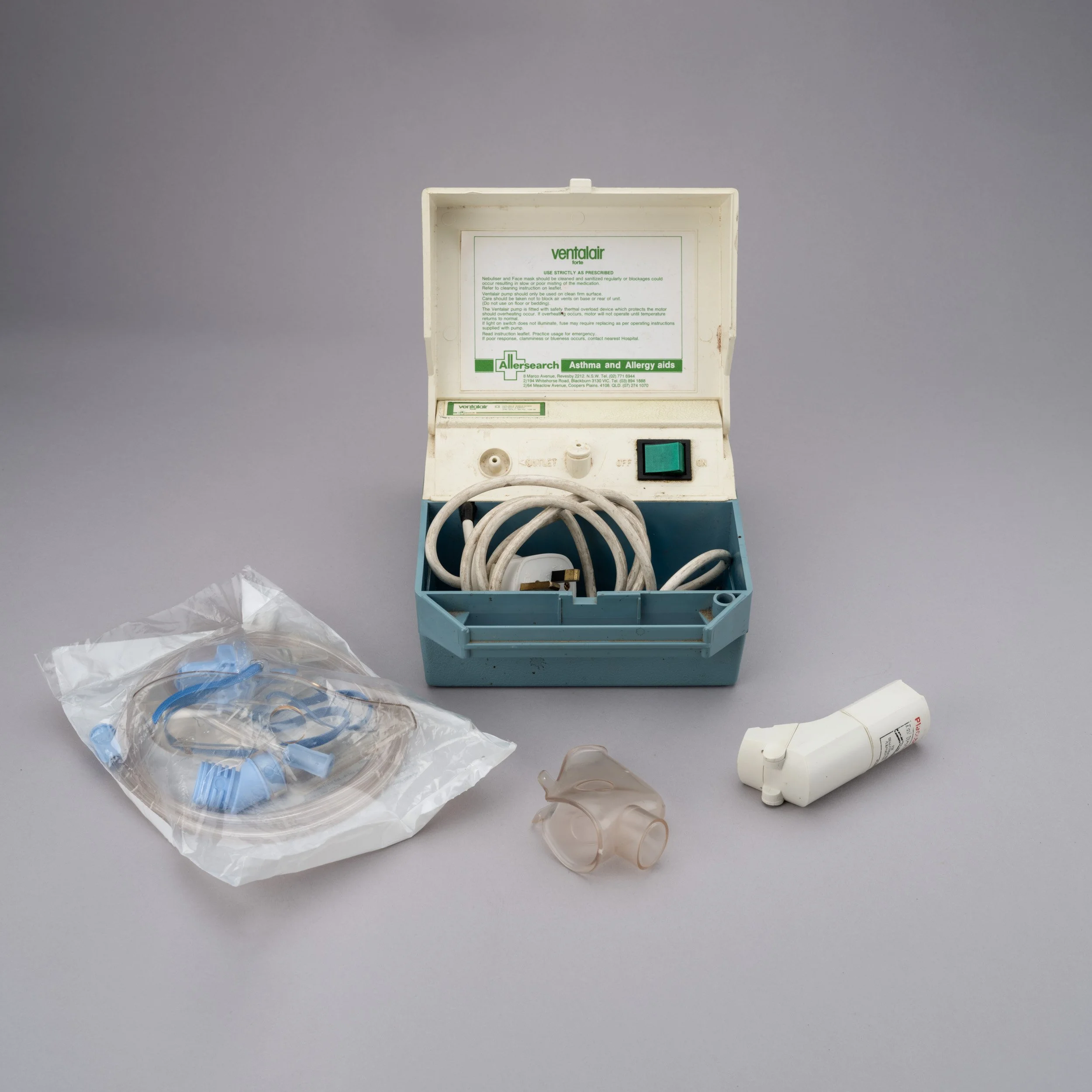 Discovering Disability - ventilator and inhaler — Worcester Medical Museums