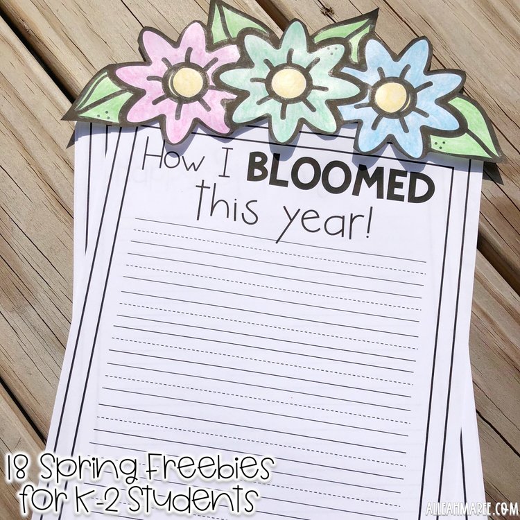 18 Spring Freebies for K-2 Students — Alleah Maree
