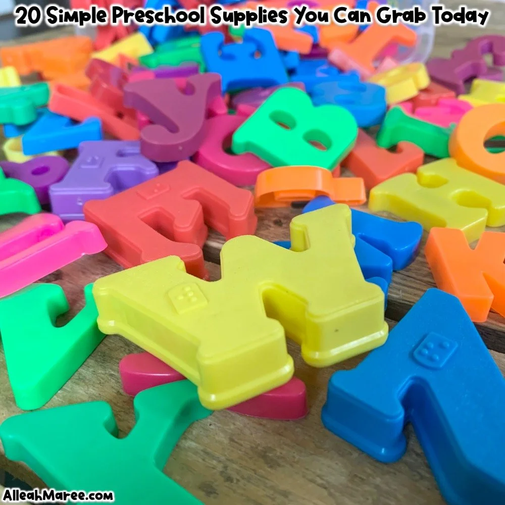 20 Simple Preschool Supplies You Can Grab Today — Alleah Maree