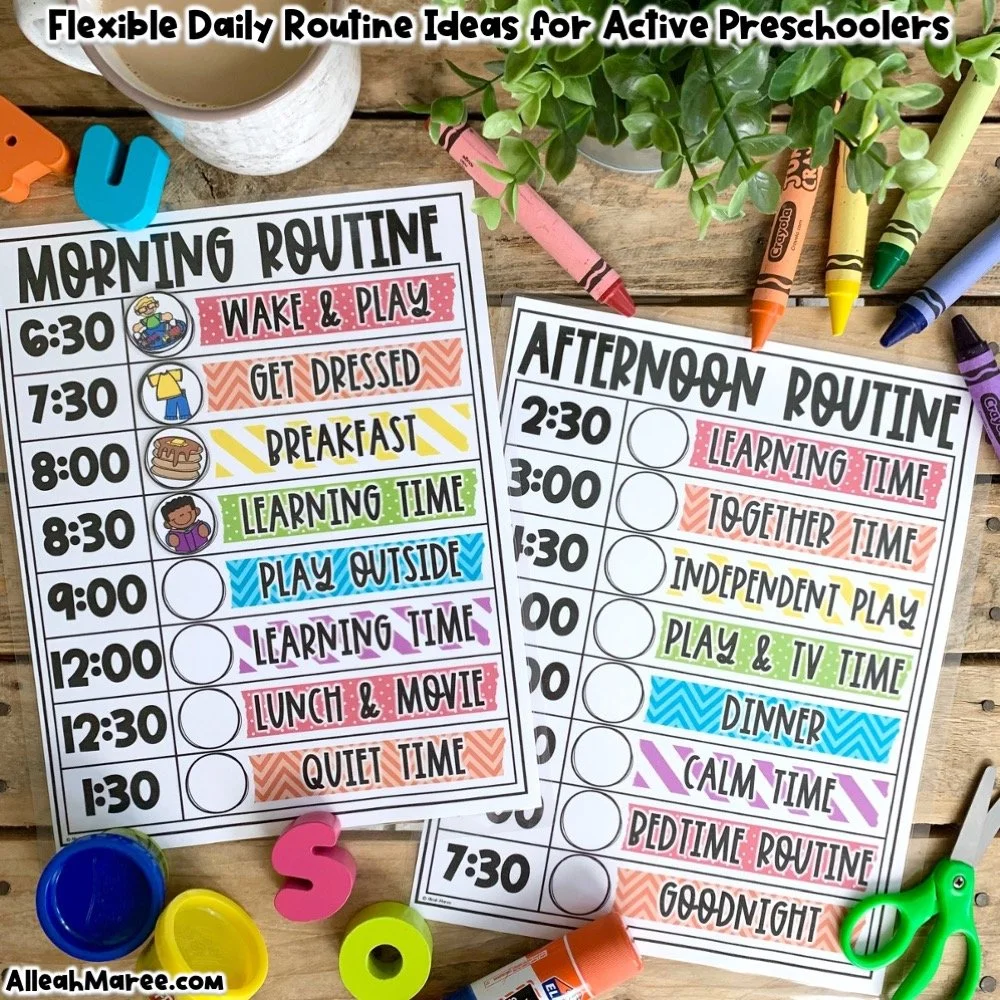 Flexible Daily Routine Ideas for Active Preschoolers — Alleah Maree