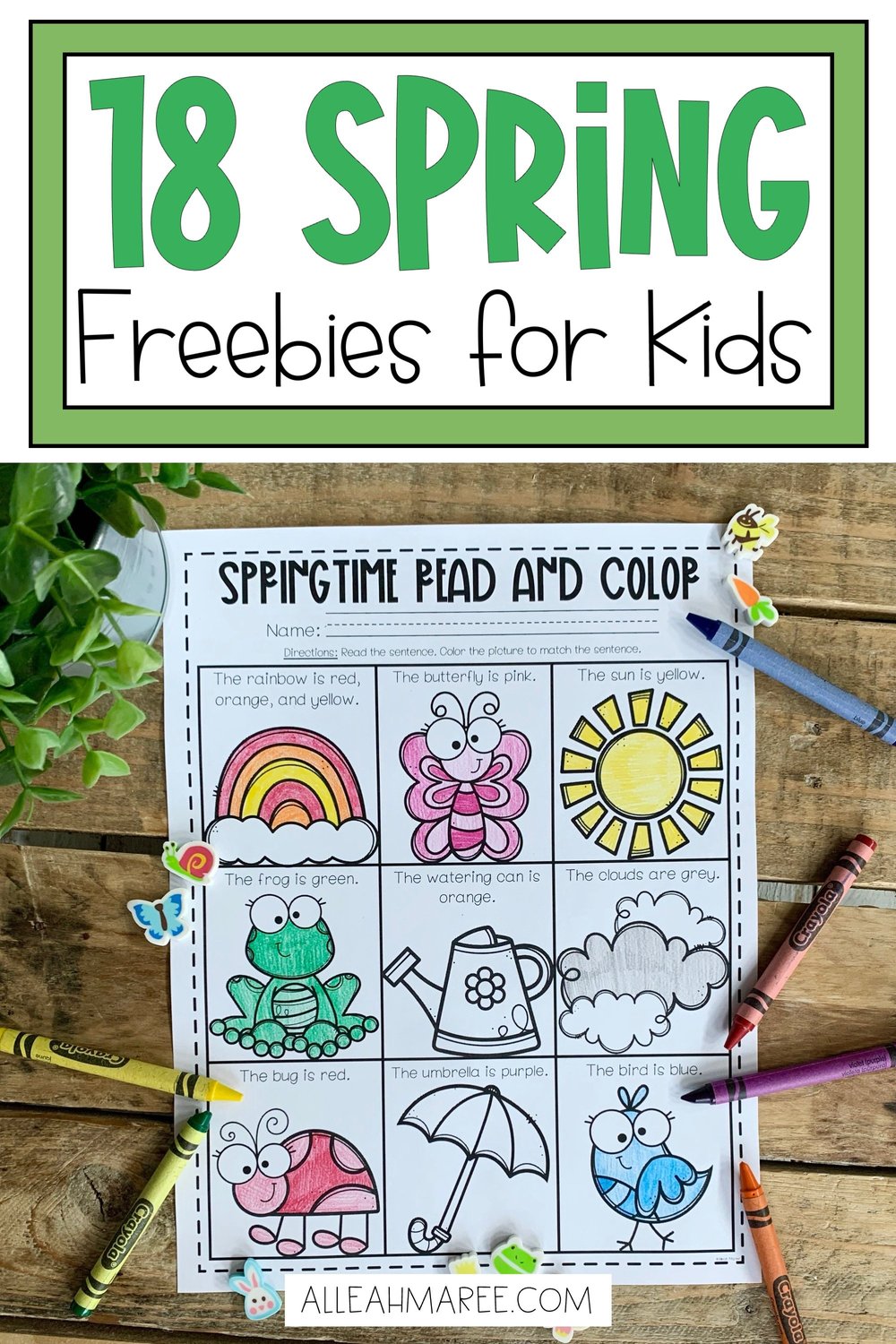 18 Spring Freebies for K-2 Students — Alleah Maree