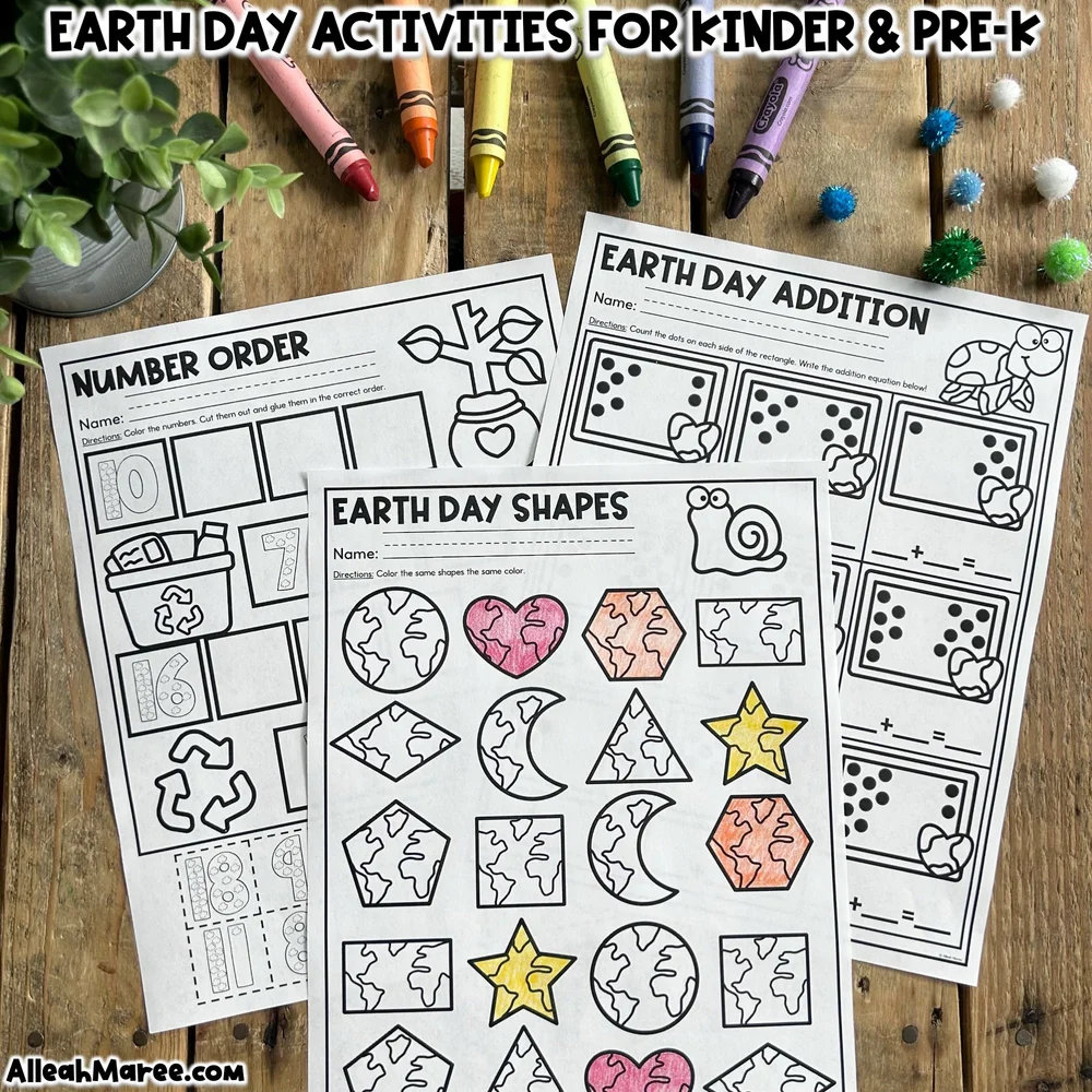 Earth Day Activities for Kindergarten and Preschool — Alleah Maree