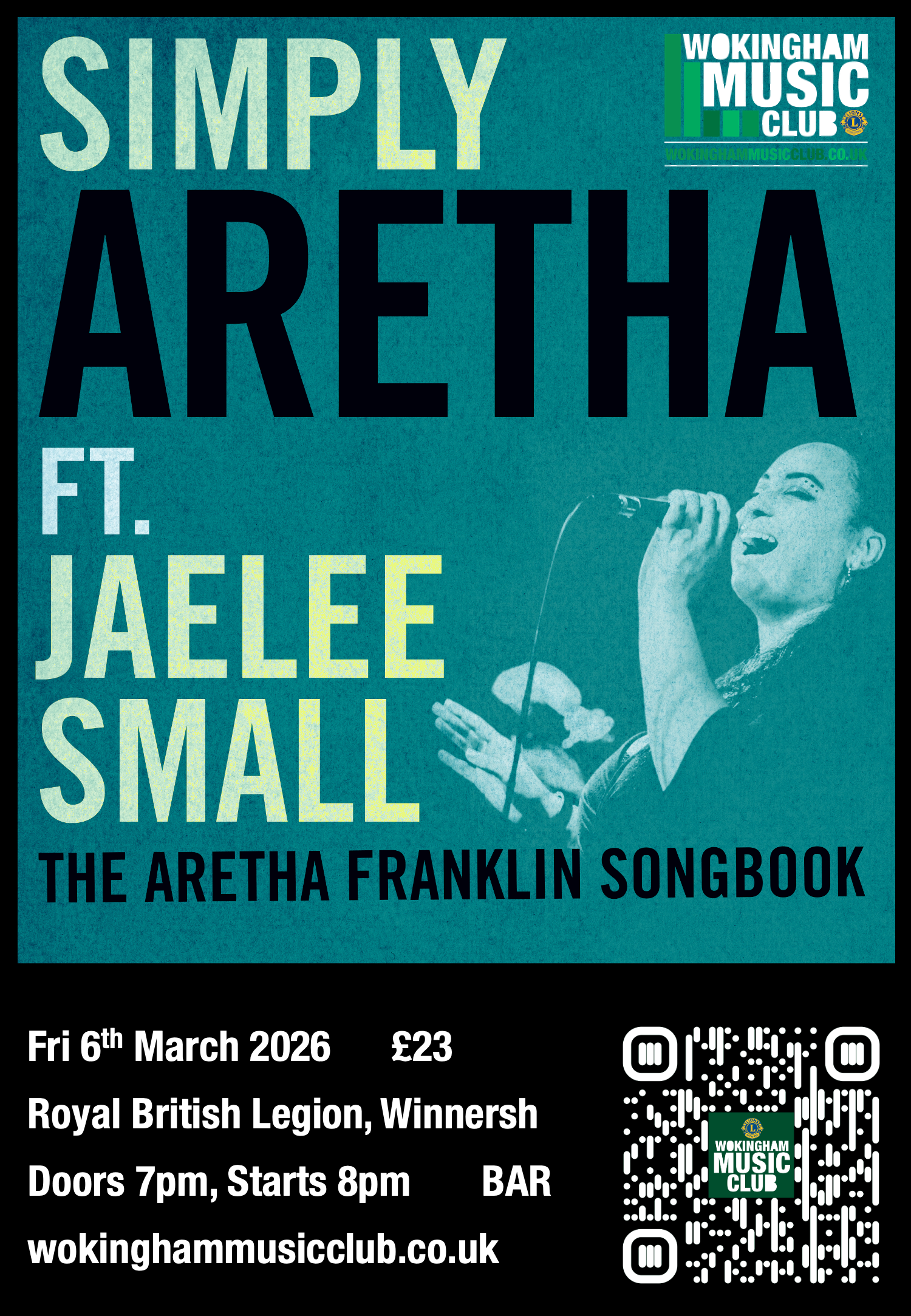 Simply Aretha featuring Jaelee Small — Wokingham Music Club