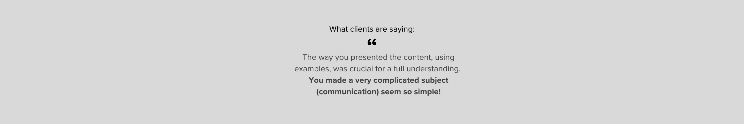 Team trainings — storytelling with data