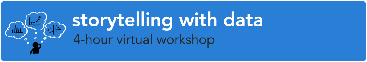 storytelling with data workshops | data visualization training ...