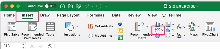 how to create a line chart in Excel — storytelling with data