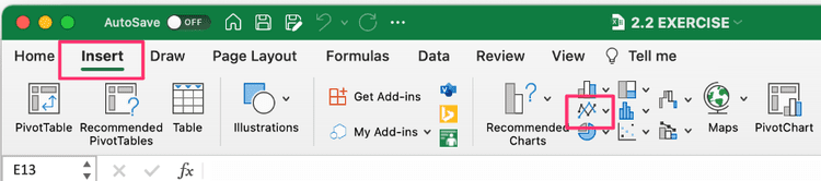 how to create a line chart in Excel — storytelling with data