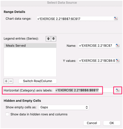how to create a line chart in Excel — storytelling with data