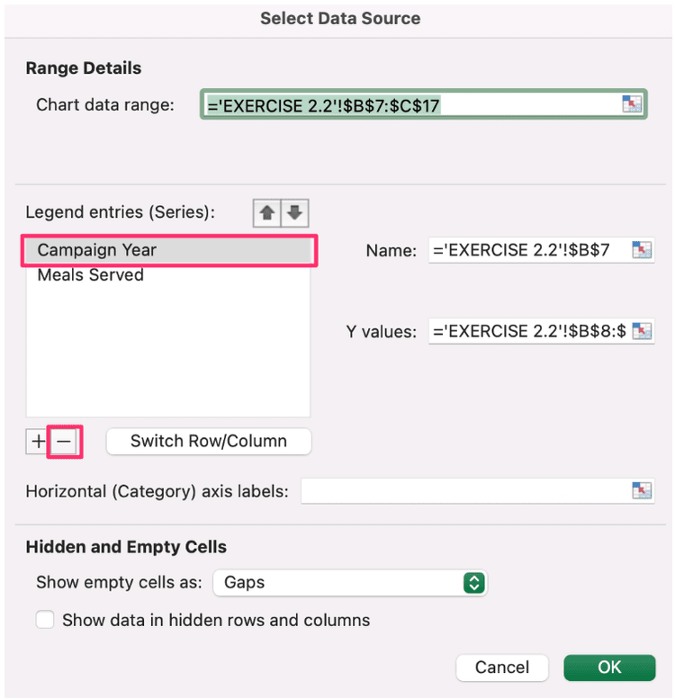 how to create a line chart in Excel — storytelling with data