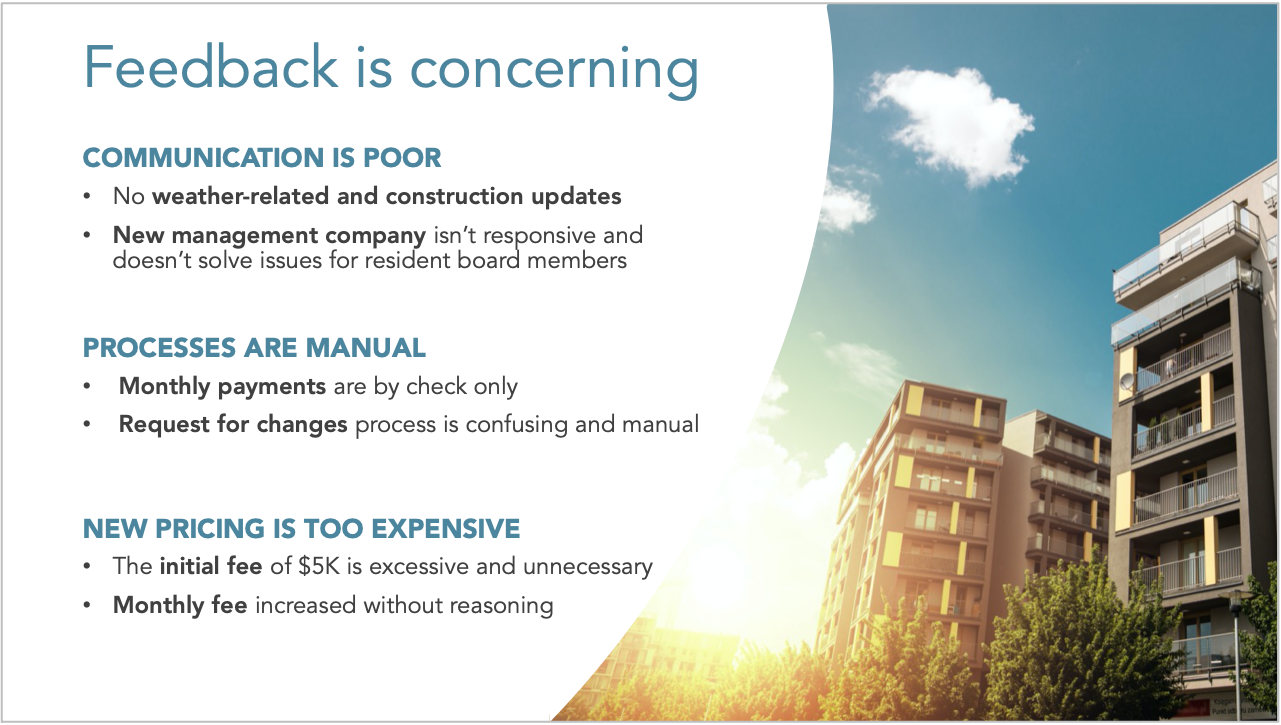 a wordy slide makeover — storytelling with data