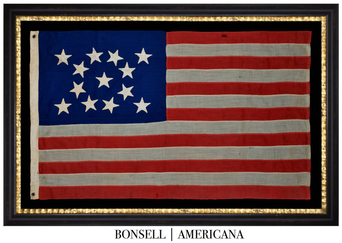 Coming Soon: Early 13 Star Antique American Flag | Includes a Medallion ...