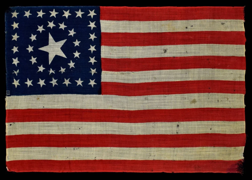 Us Flag Circle Stars