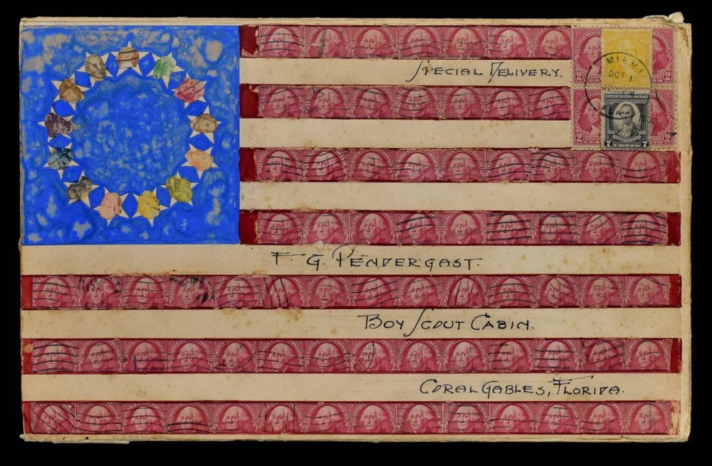American Flag 13 Stars Circle