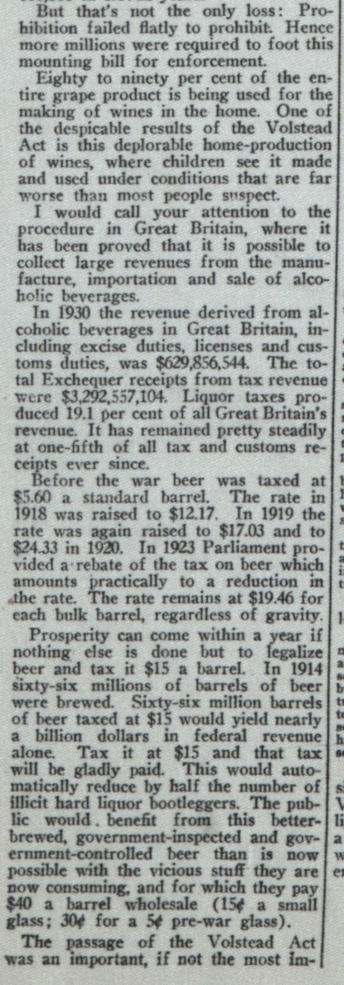 A Rare Broadside on Linen Urging Policy Change During Prohibition | An ...