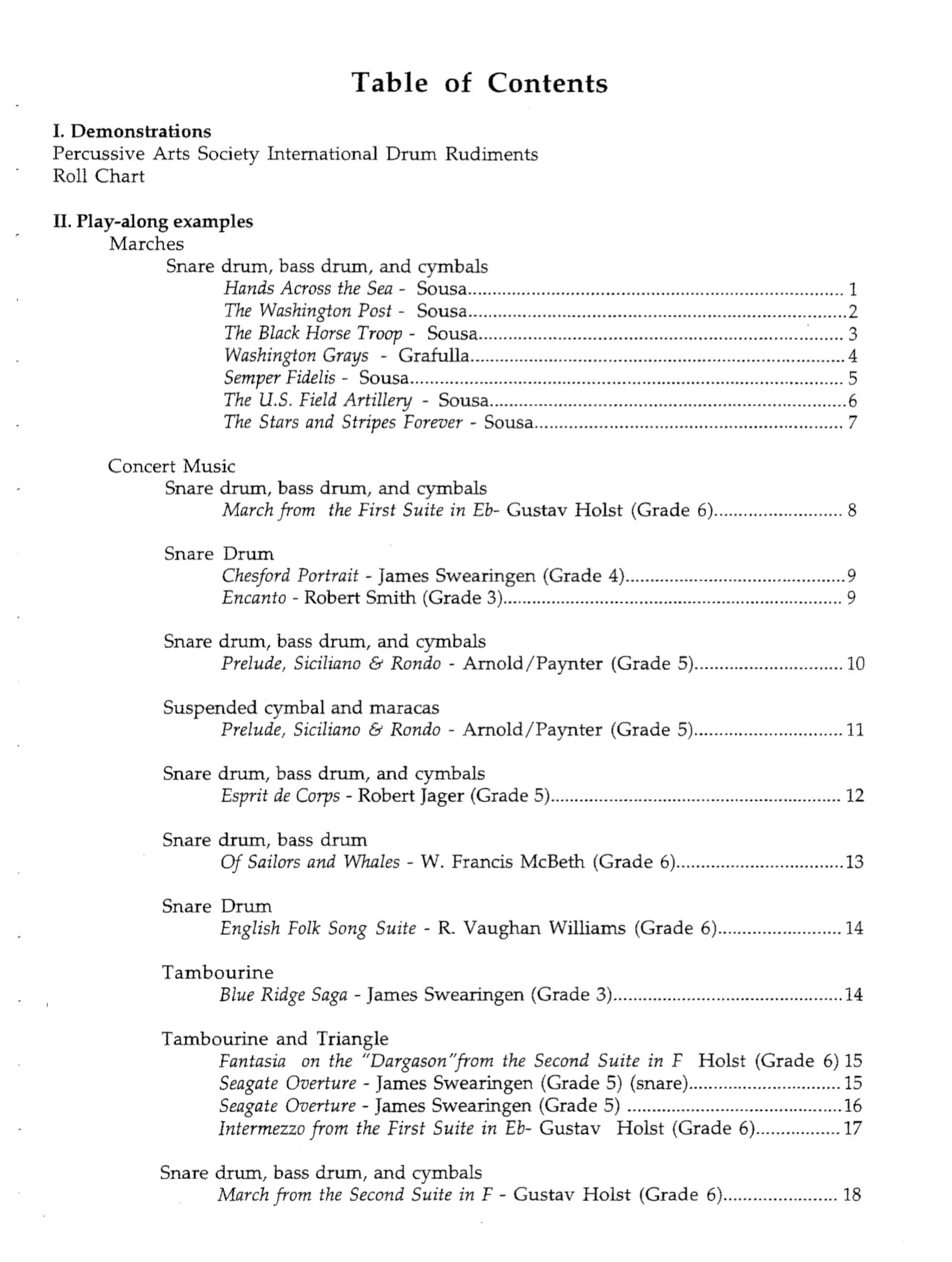 Ensemble Techniques & Musicianship — John R Beck Percussion