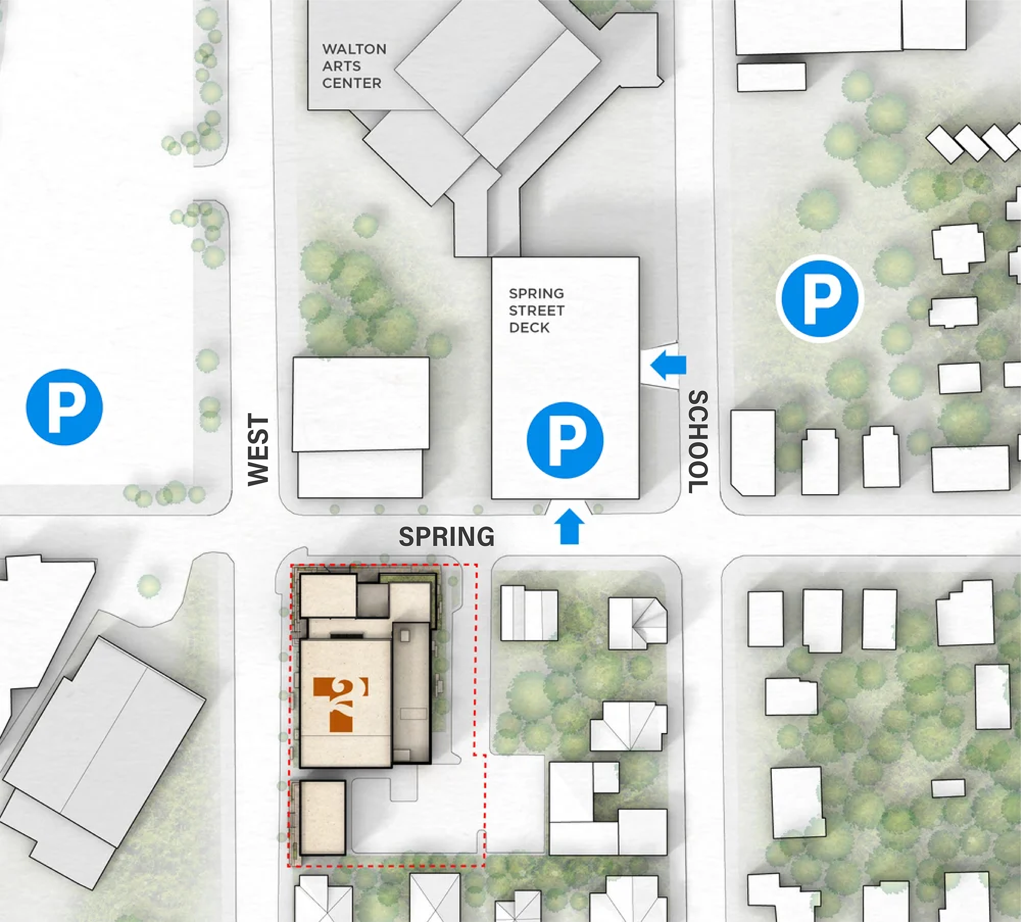 Directions & Parking Info — TheatreSquared